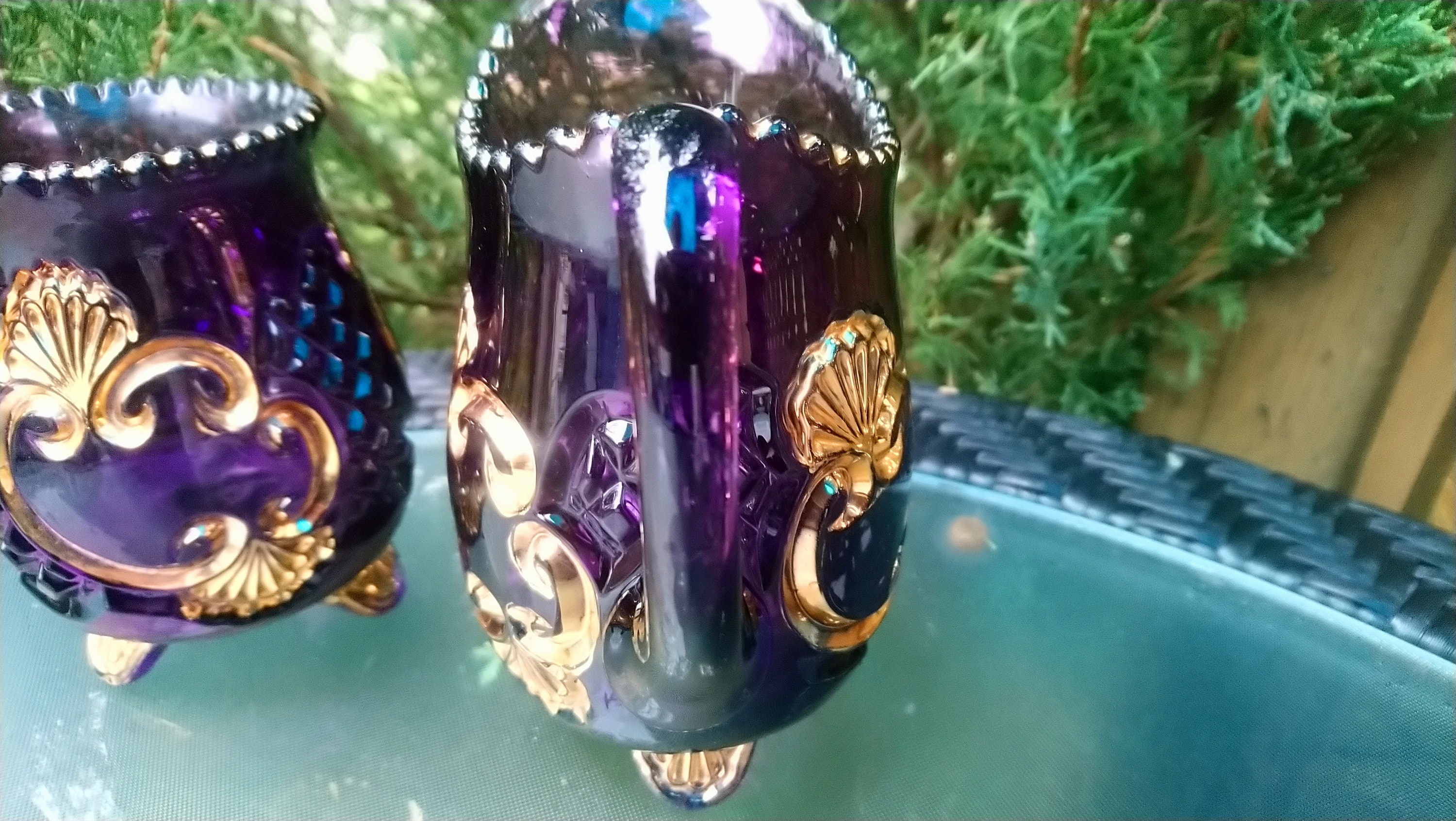 Antique EAPG Riverside Glass Croesus Amethyst 1897-1904 Sugar Bowl and ...