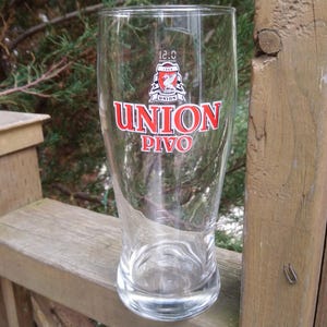 Union Pivo Beer Glass, European Pale Lager, Barware Glass, Vintage ...