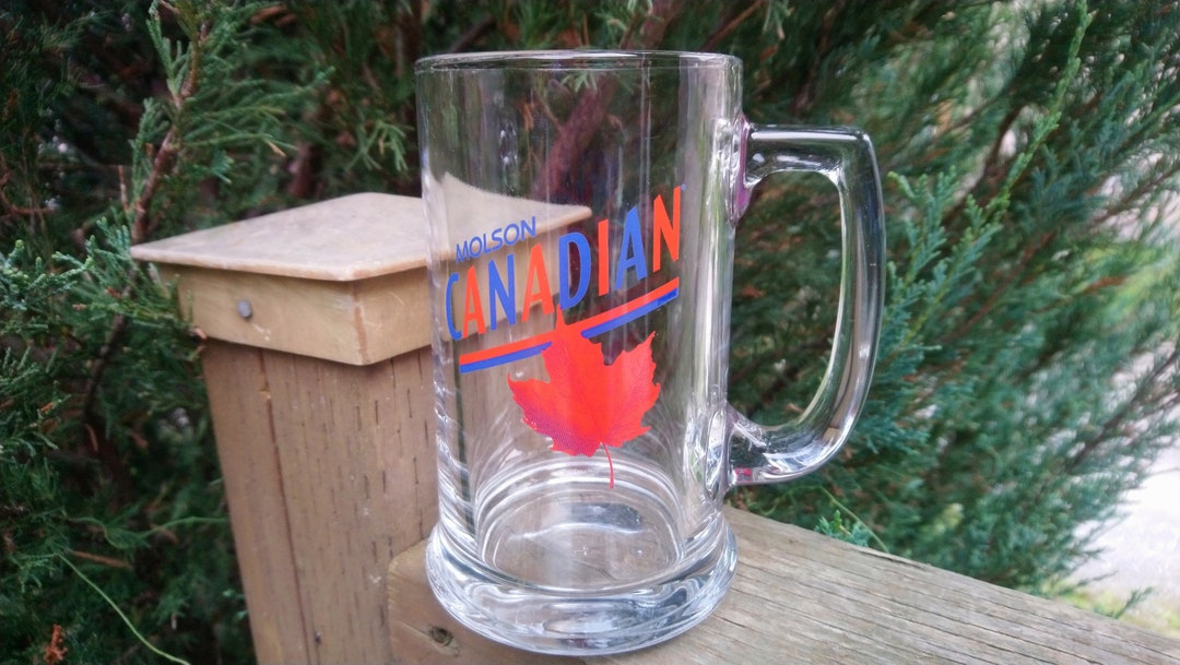Molson Canadian Beer Glass Mug Drinking Mug Barware Glass Pint Glass ...