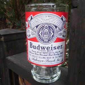 Budweiser Lager Beer Glass, Large, 32 Ounces - Etsy