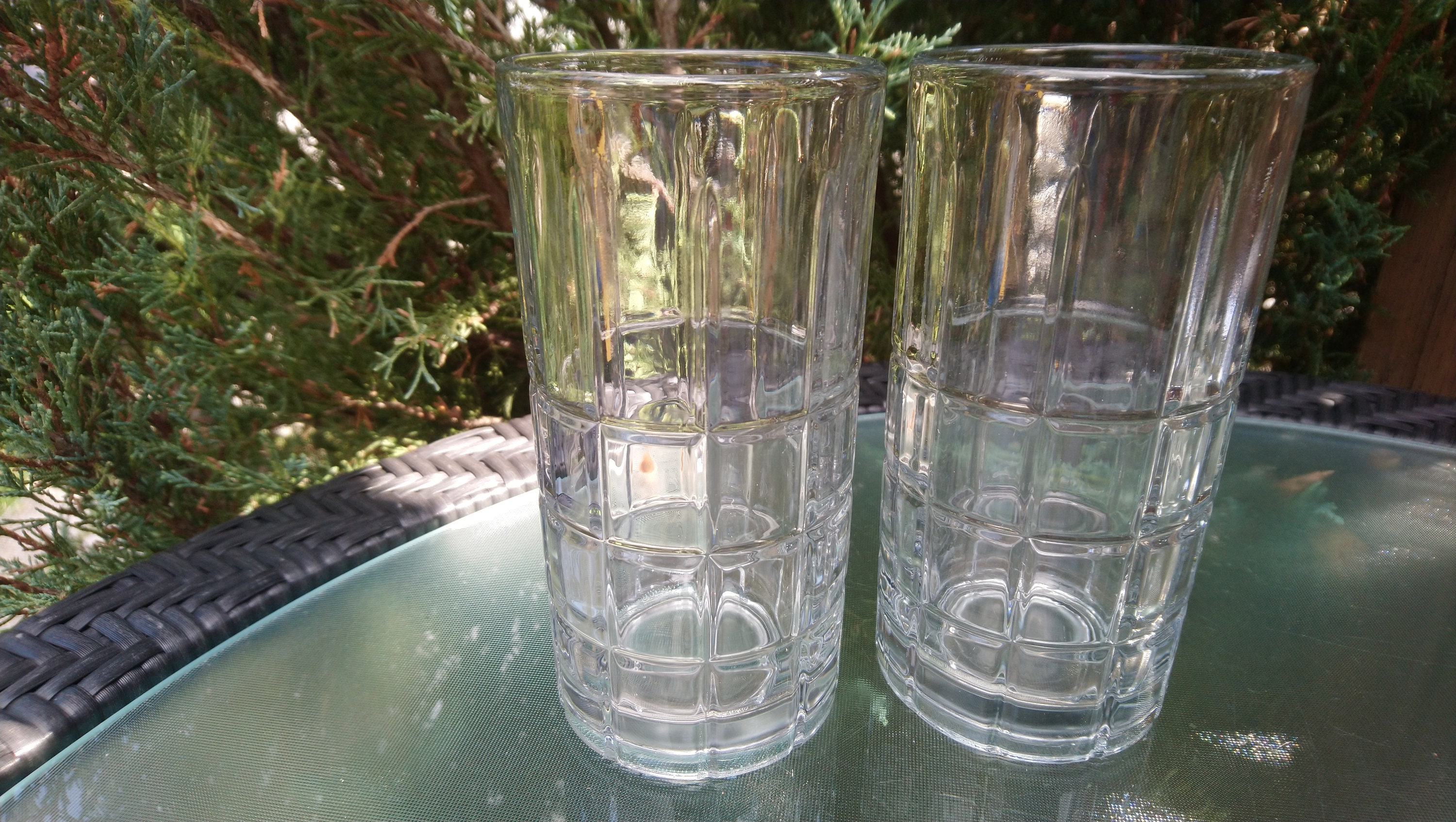 Anchor Hocking Tartan manchester Pattern Clear Vertical | Etsy