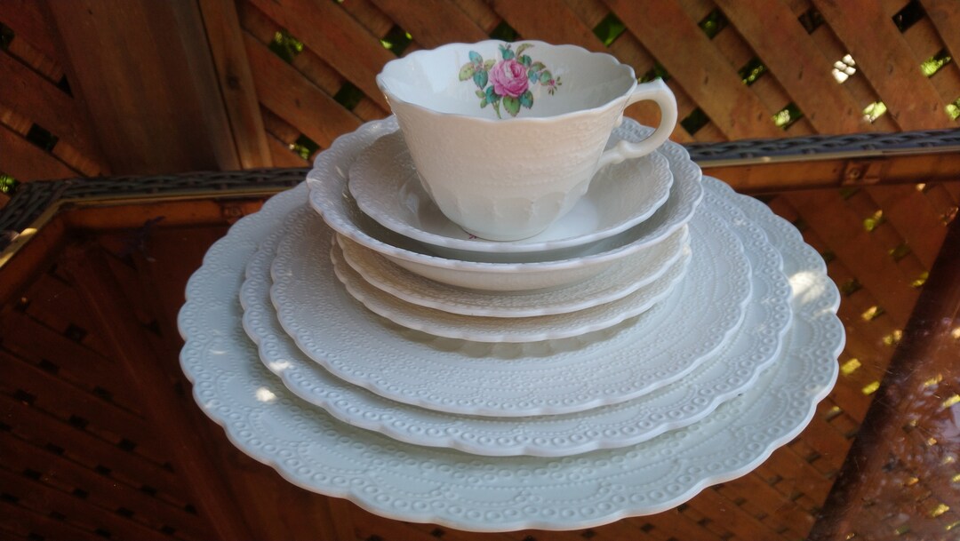 Spode's Jewel, Copeland, Billingsley Rose Pattern, One Dinner, Luncheon ...