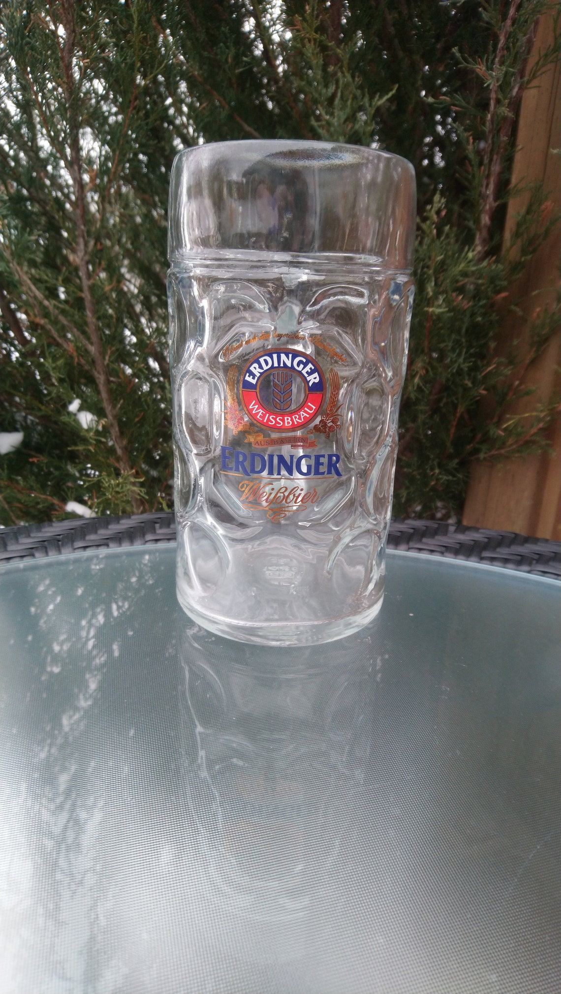 Erdinger Weissbrau Weibbier Beer Glass Stein Barware Glass | Etsy