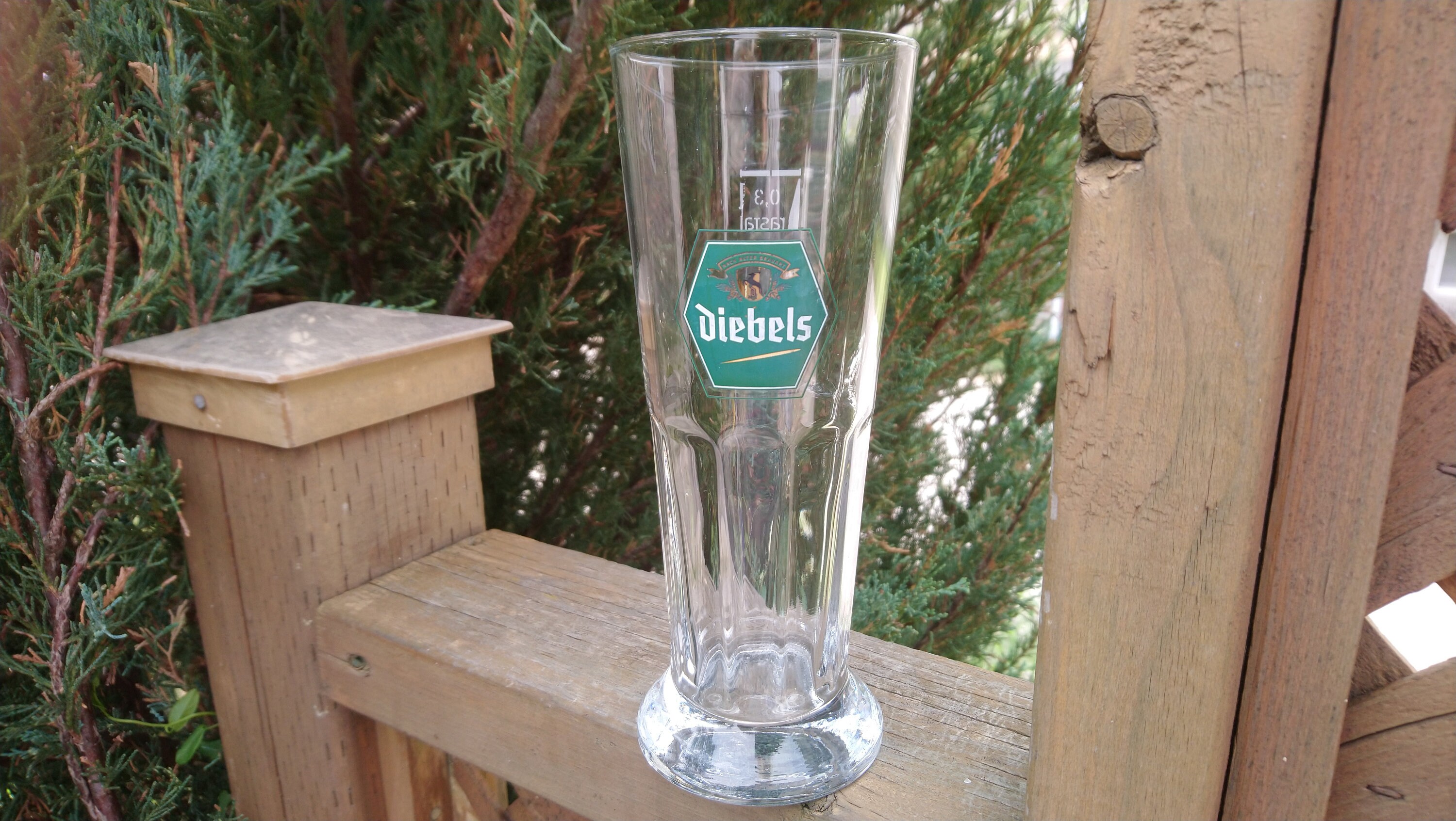 Diebels Sammlerstück Deutsches Bierglas, Facettiertes Glas ...