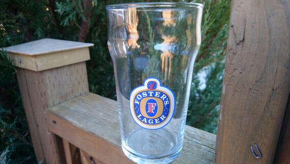 Foster's Lager Collectible Beer Glass Barware Glass | Etsy