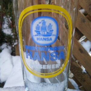 Vintage Dortmunder Hansa Pilsener Collectible German Stemmed Beer Glass ...
