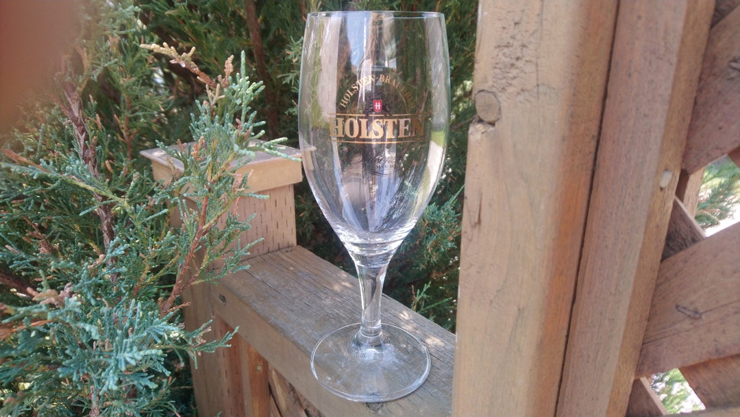 Vintage Holsten Pilsner Tulip Stemmed Collectible Beer Glass, German ...