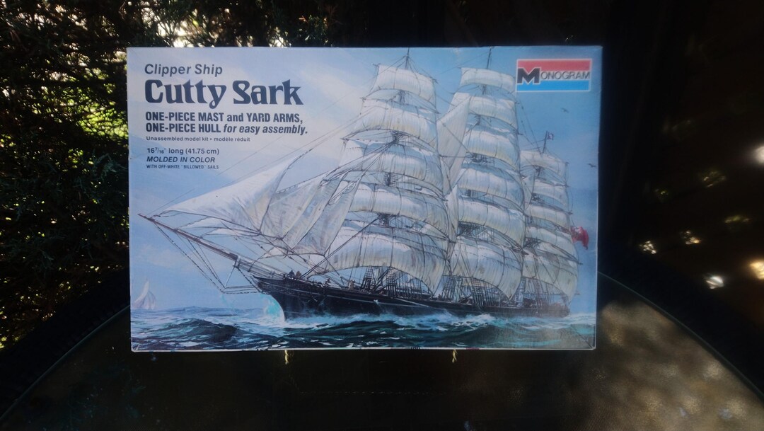 Monogram Plastic Model Kit, Cutty Sark Clipper Ship, No. 3500, Vintage ...