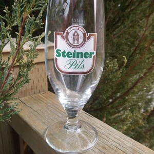 Steiner Bier, Steiner Pils, Pre-1972, Vintage Stemmed Beer Glass ...