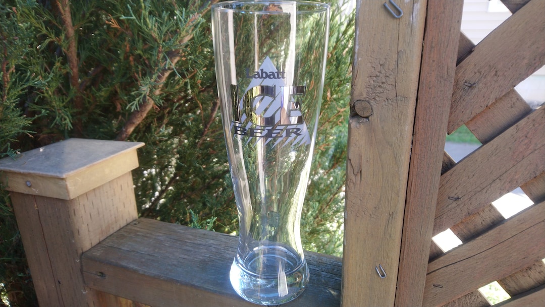 Labatt Ice Beer Collectible Barware Beer Glass, Pint Glass, Large Beer ...