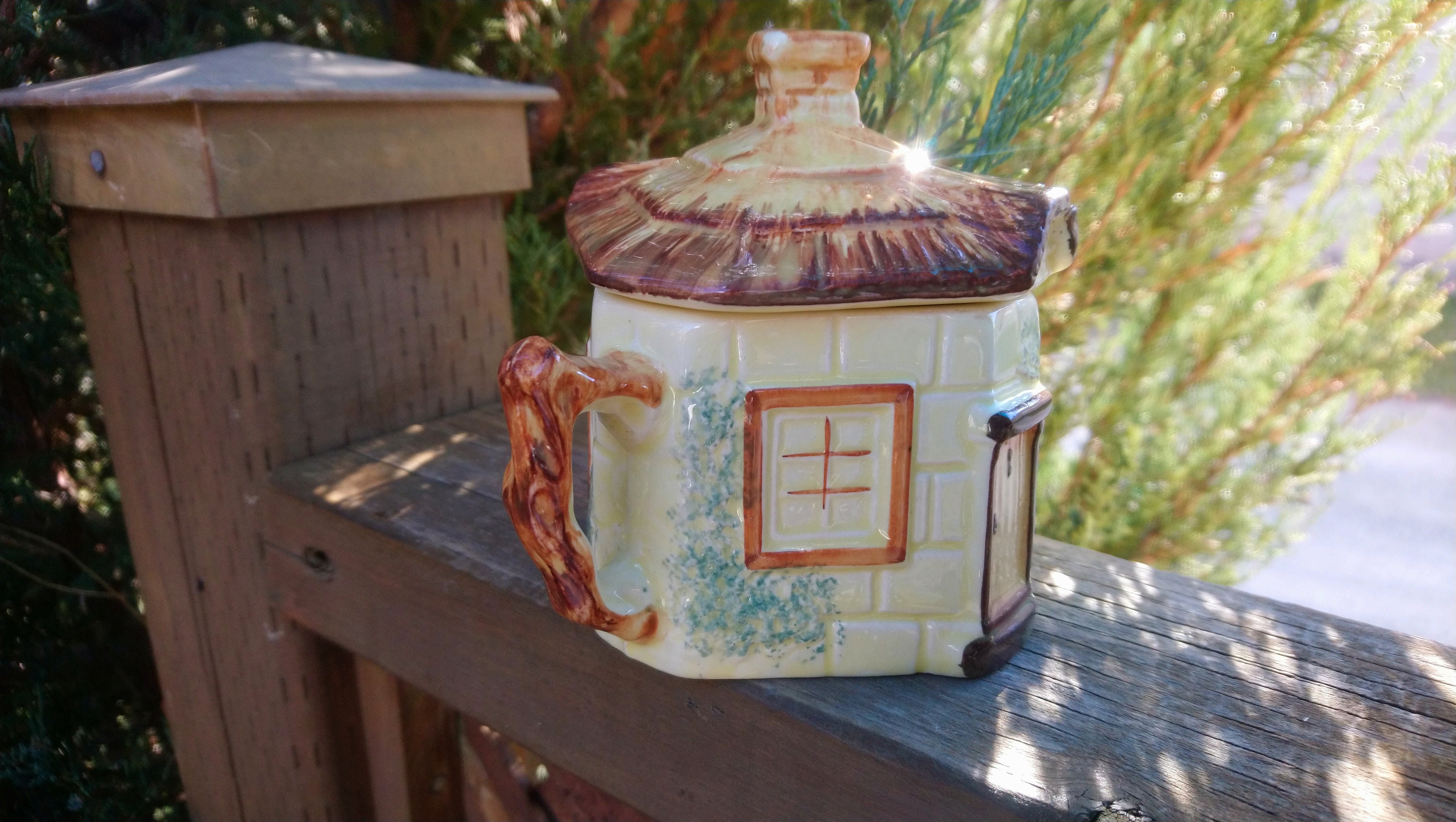 Vintage Keele St Pottery Co LTD Staffordshir England Hand Painted Sugar ...