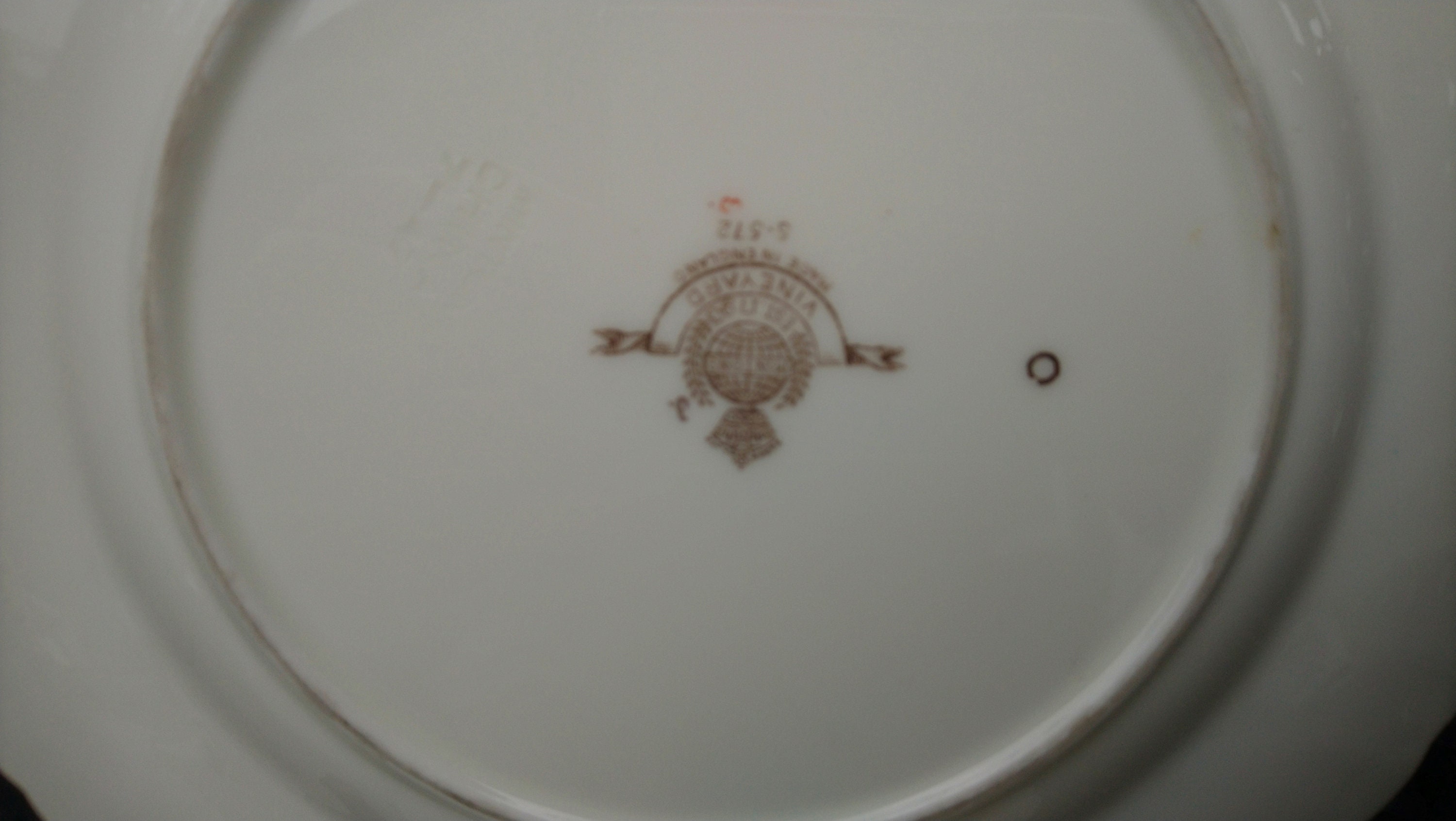 Minton "vineyard" Pattern, Discontinued 1943-1960, Buff Swirl Rim ...