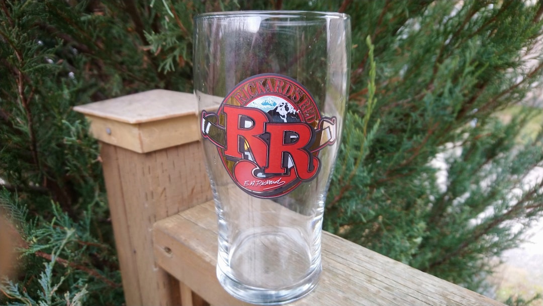 Rickard's Red Collectible Commercial Barware Drinking Glass, Beer Glass ...