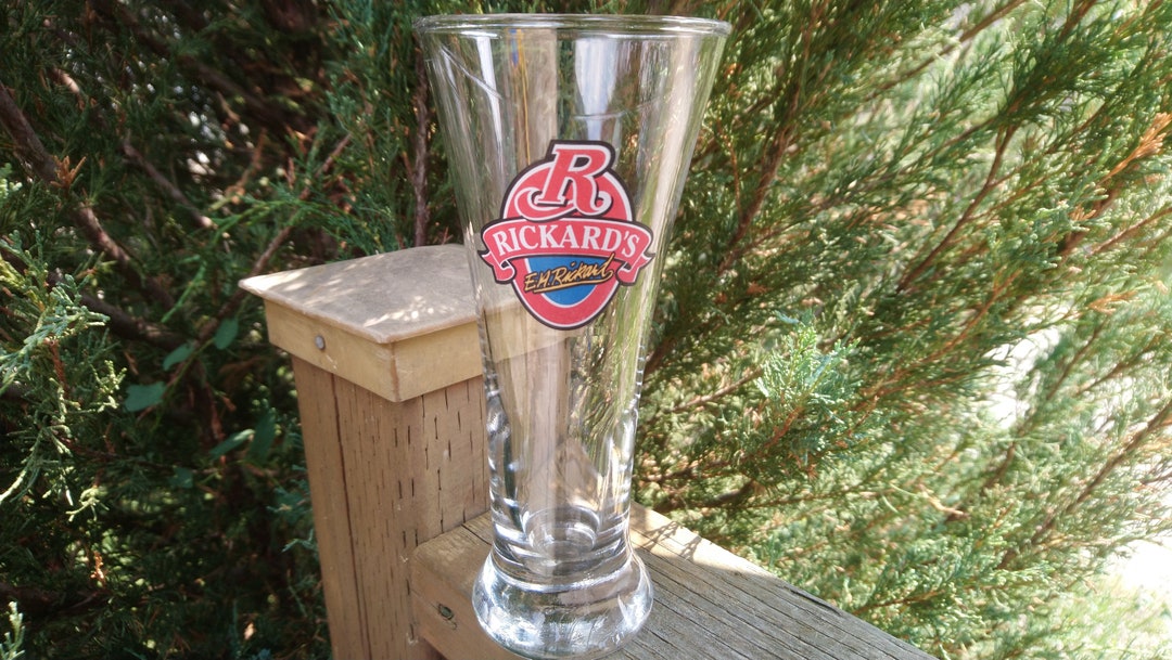 Vintage Rickard's Collectible Beer Glass, Barware Glass, Drinking Glass ...
