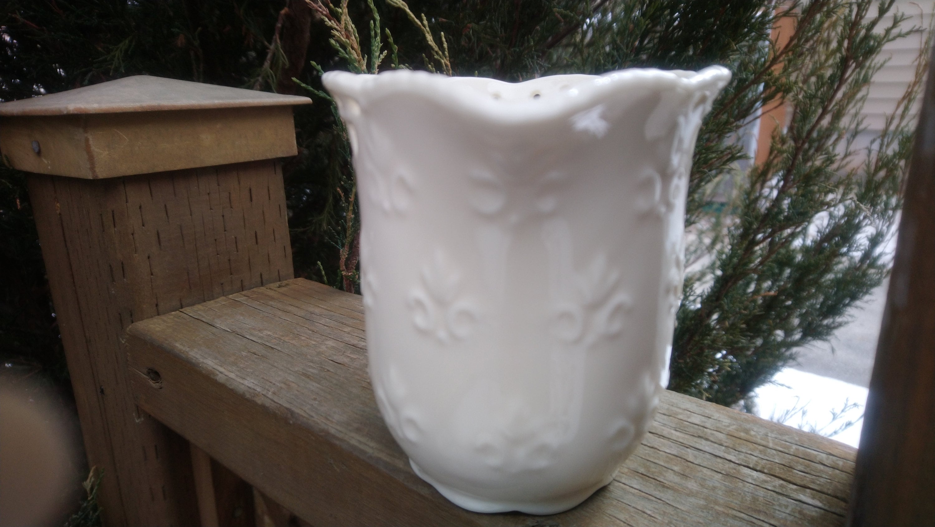 Vintage Skye Mcghie Cream Lace Pattern, 2002 Fine Porcelain Sugar Bowl ...