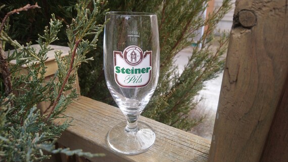 Steiner Bier Steiner Pils Pre-1972 Vintage Stemmed Beer - Etsy New Zealand