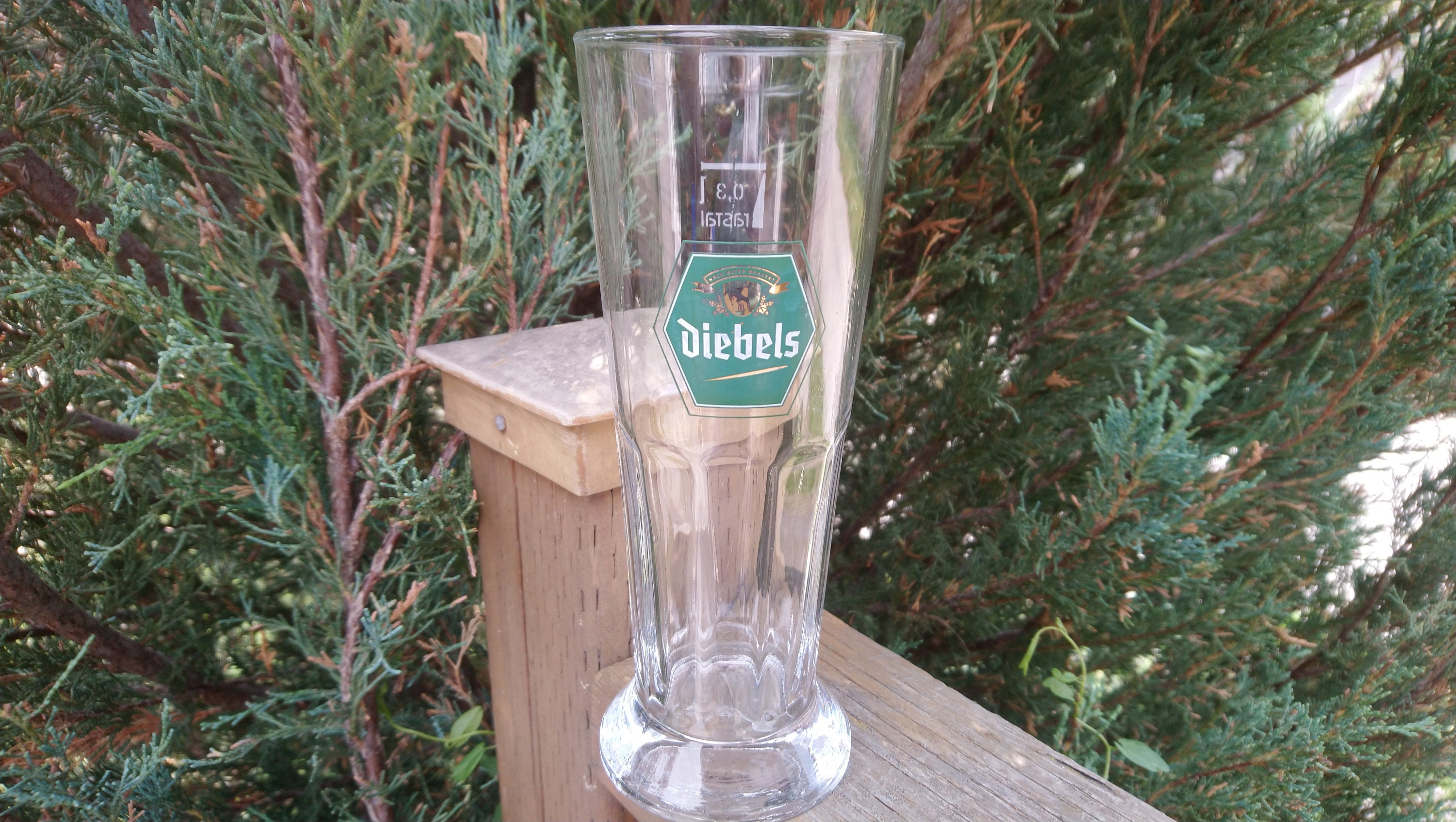 Diebels Sammlerstück Deutsches Bierglas, Facettiertes Glas ...