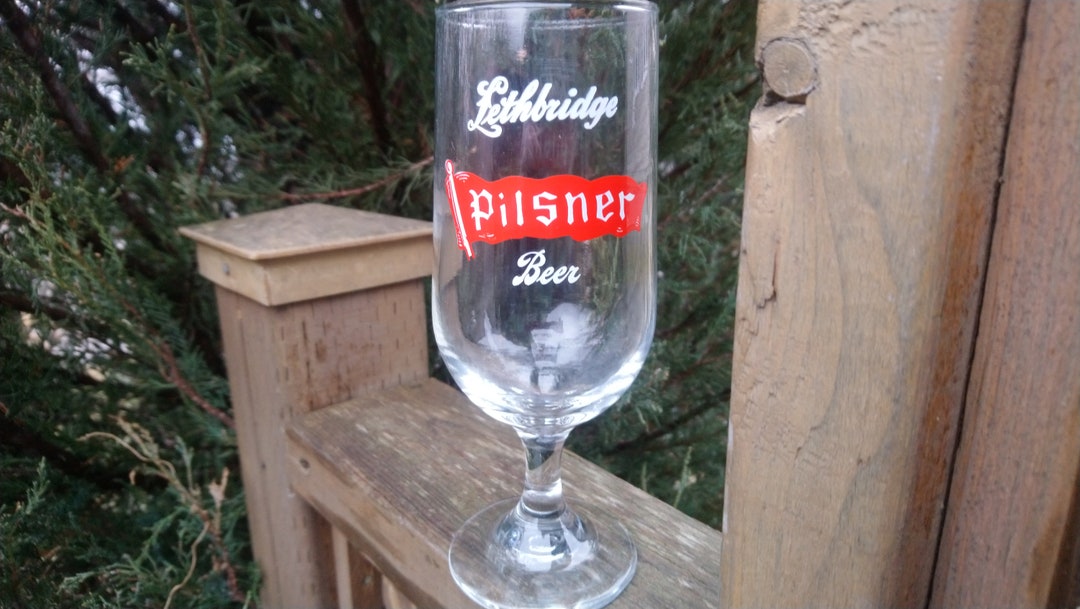 Lethbridge Pilsner Beer Collectible Stemmed Beer Glass, Barware Glass ...