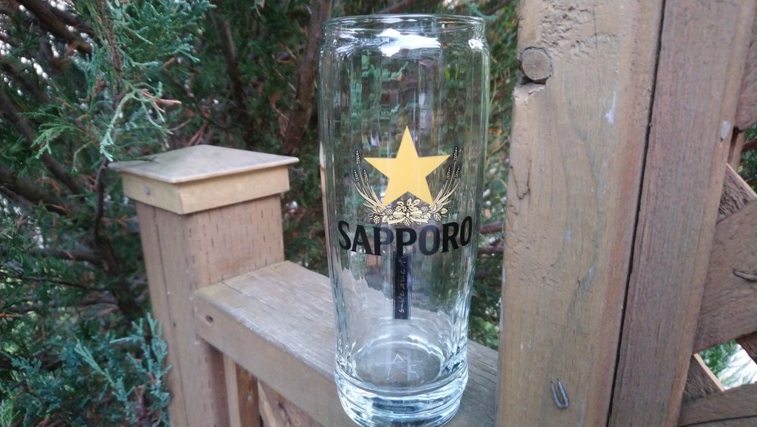 Sapporo, Japanese Beer, One Beer Glass, Barware Glass, Drinking Glass ...