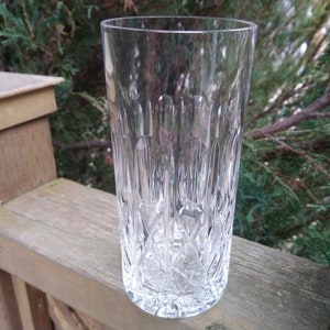 Lead Crystal Water Glasses,set of Four, Heavy Crystal Barware Highball ...