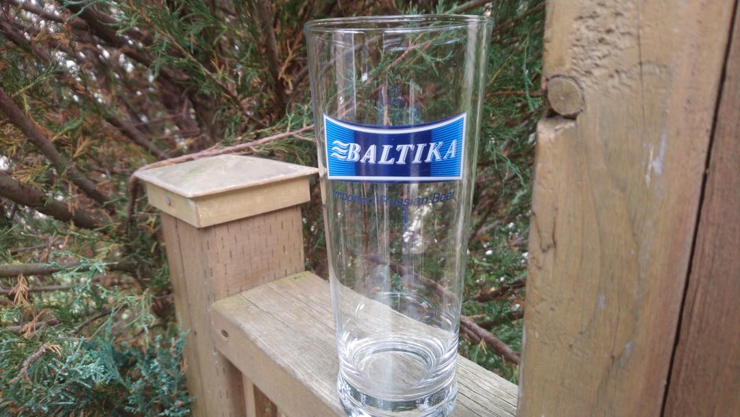 Baltika Beer Glass, Imported Russian Beer, Barware Glass, .5L, Glass ...