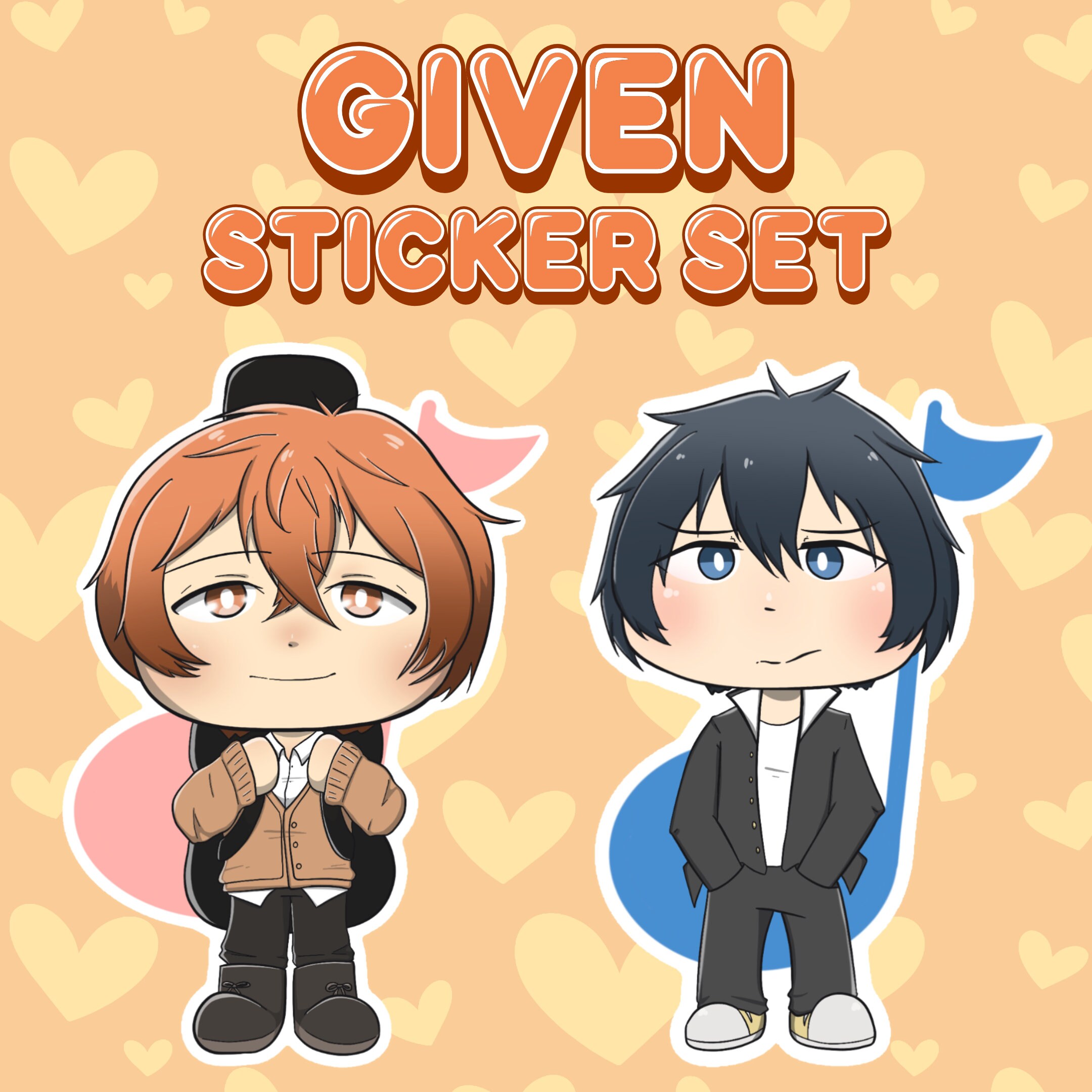 Given Anime Stickers Mafuyu and Uenoyama - Etsy