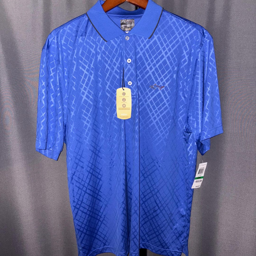 Men’s Vintage 80s 90s Greg Norman Golf Polo Classic, Golf Polo, Golf ...