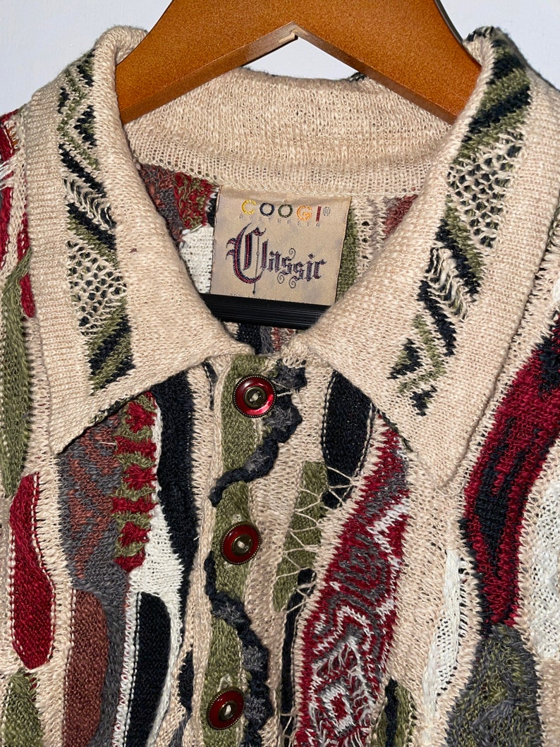 Vintage 90s Coogi Classic Sweater , Textured Sweater, Cosby Sweater ...