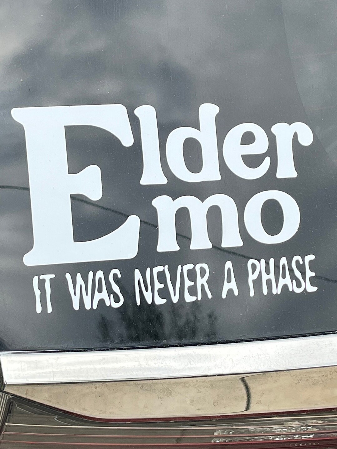 Elder Emo Car Decal - Etsy