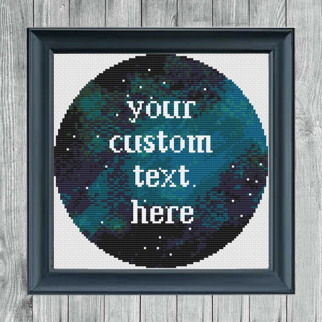 Your Custom Text Here Galaxy Cross Stitch Pattern Space Galaxy Cross ...