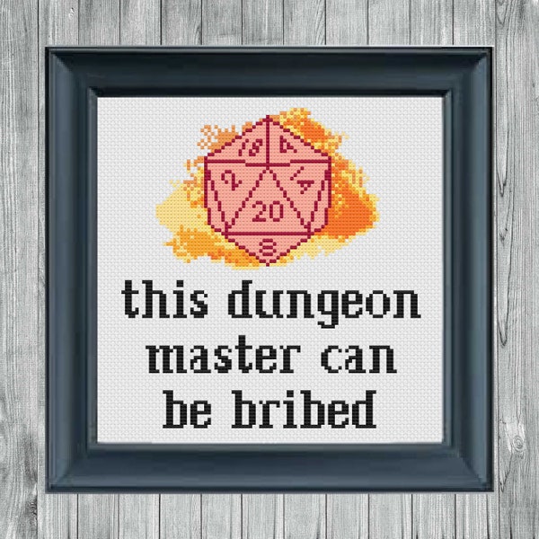 Dungeons and Dragons Cross Stitch - Etsy