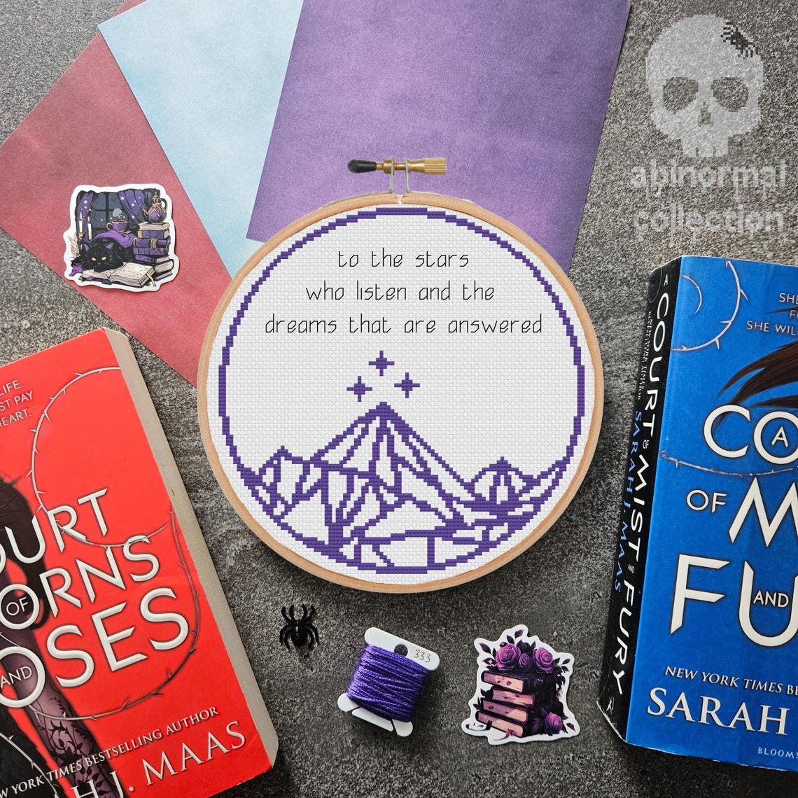 To the Stars Who Listen and the Dreams That Are Answered Cross Stitch ...