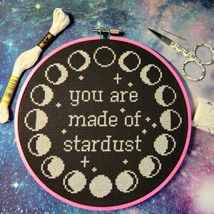 You Are Made of Stardust Cross Stitch Pattern | Spooky Cross Stitch ...
