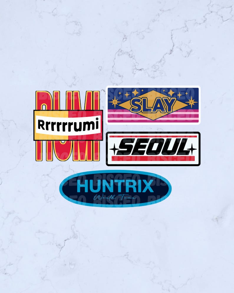 Rumi Jacket Patches Design, Kpop Demon Hunters, Huntrix, Hunter, Rumi ...