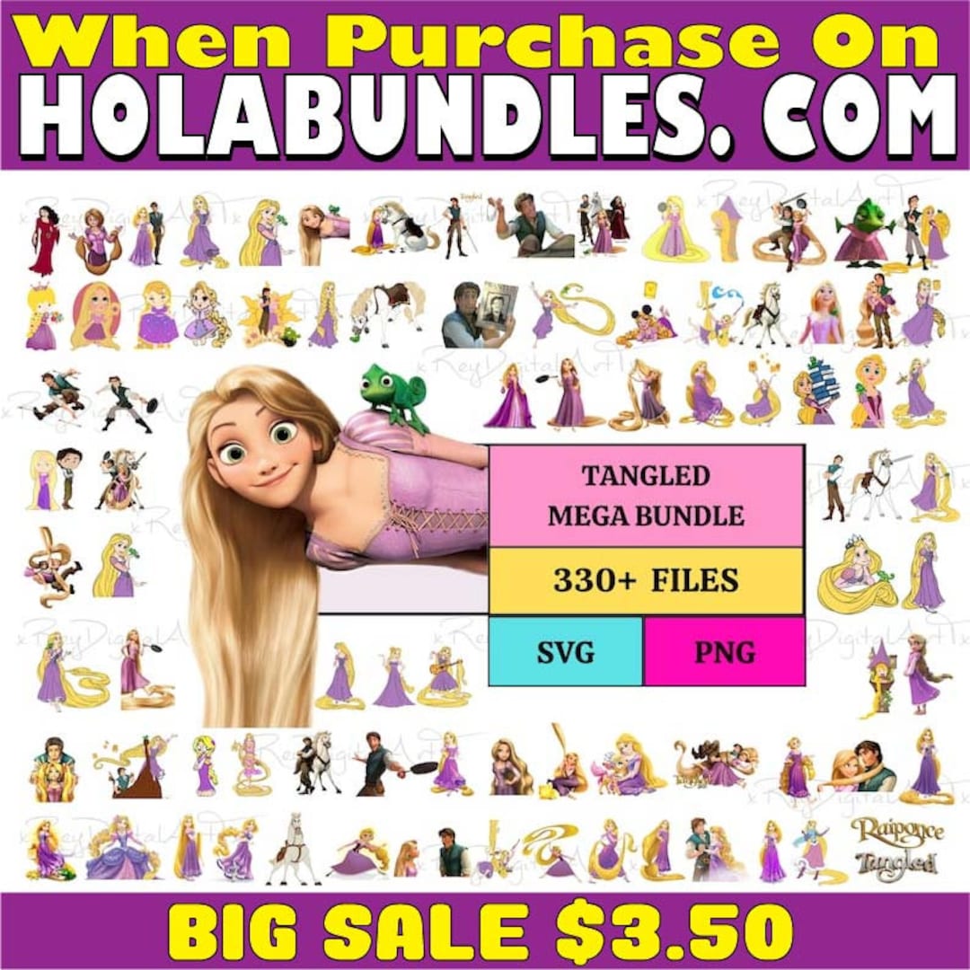 Rapunzel SVG Bundle, Tangled Svg, Rapunzel Svg Files for Cricut and ...