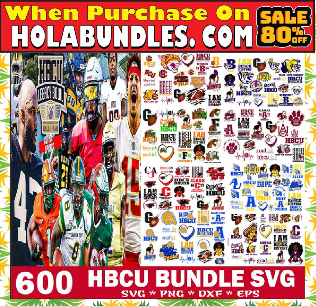 HBCU SVG Collections Mega Bundle, for Hbcu Tshirts, Hbcu Gifts, Hbcu ...