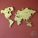 3D Metal World Map, Metal Wall Map, Housewarming Gift, 3D UV Printed ...