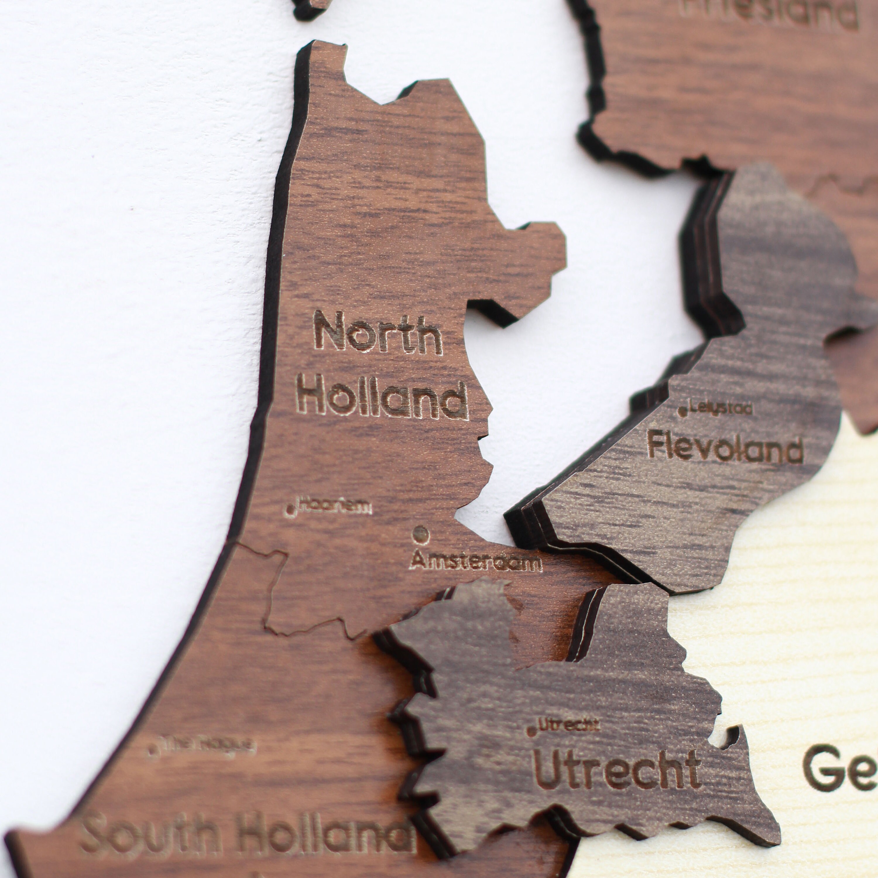 3D Wooden Nederland Map Netherland Map Anniversary Gift Map - Etsy Ireland