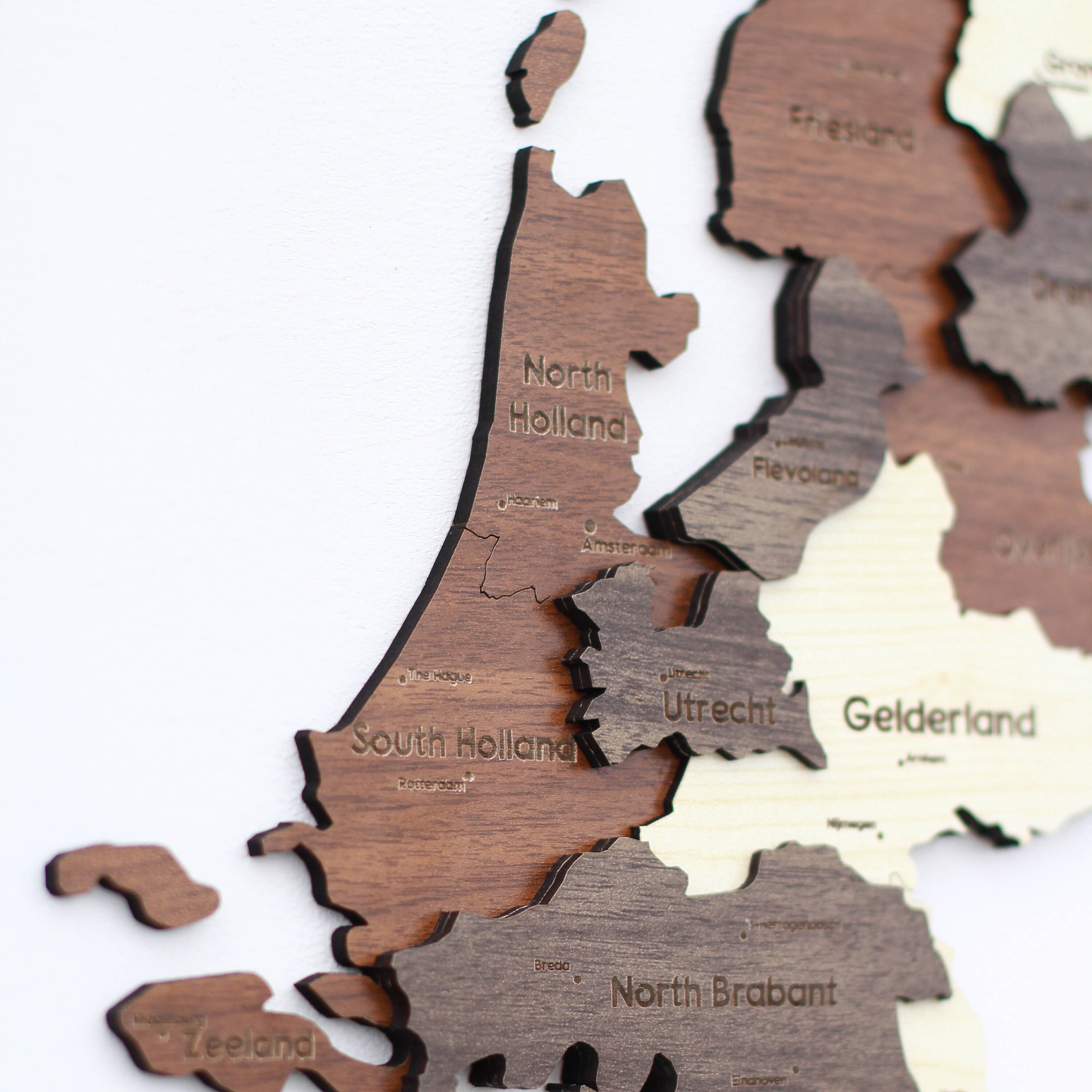 3D Wooden Nederland Map Netherland Map Anniversary Gift Map - Etsy Ireland