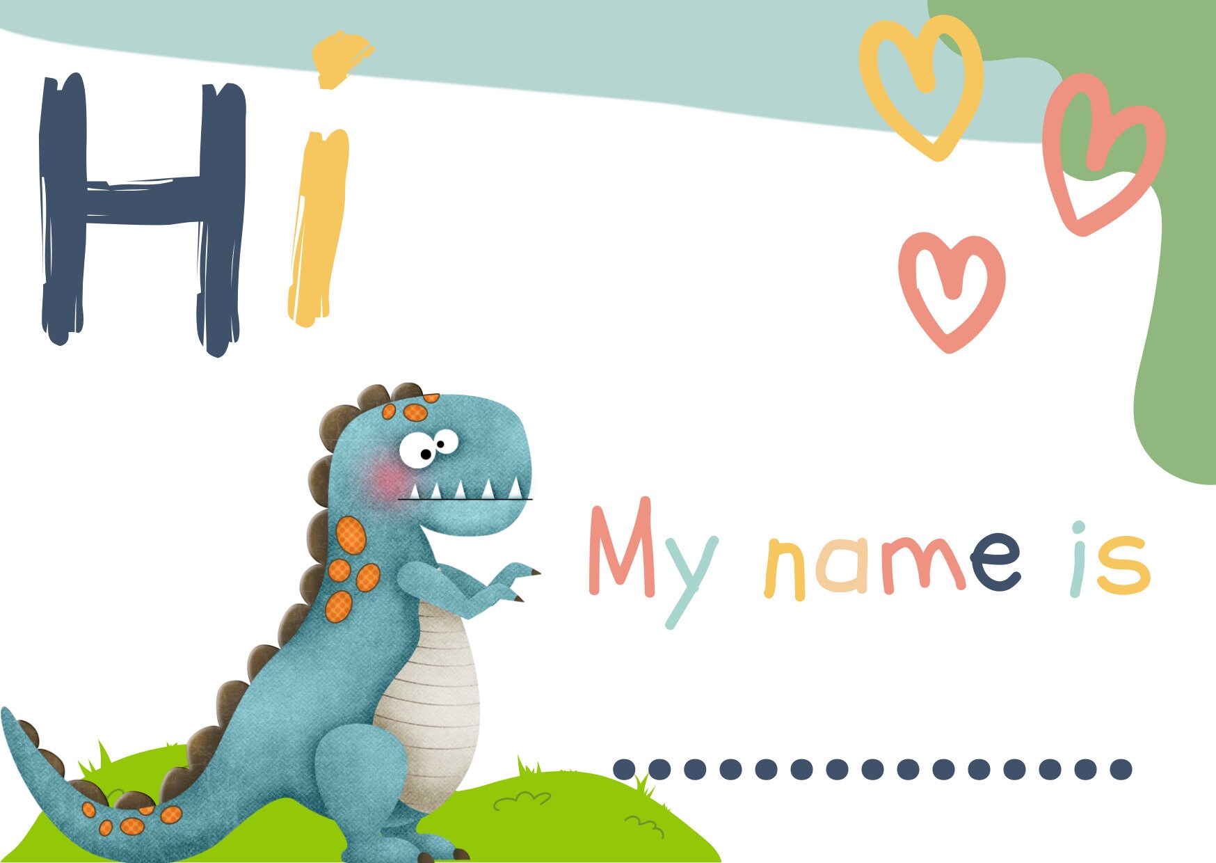 Name Tag Children - Etsy