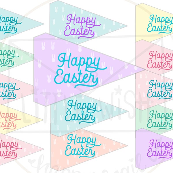 Easter Pennant Flag - Etsy
