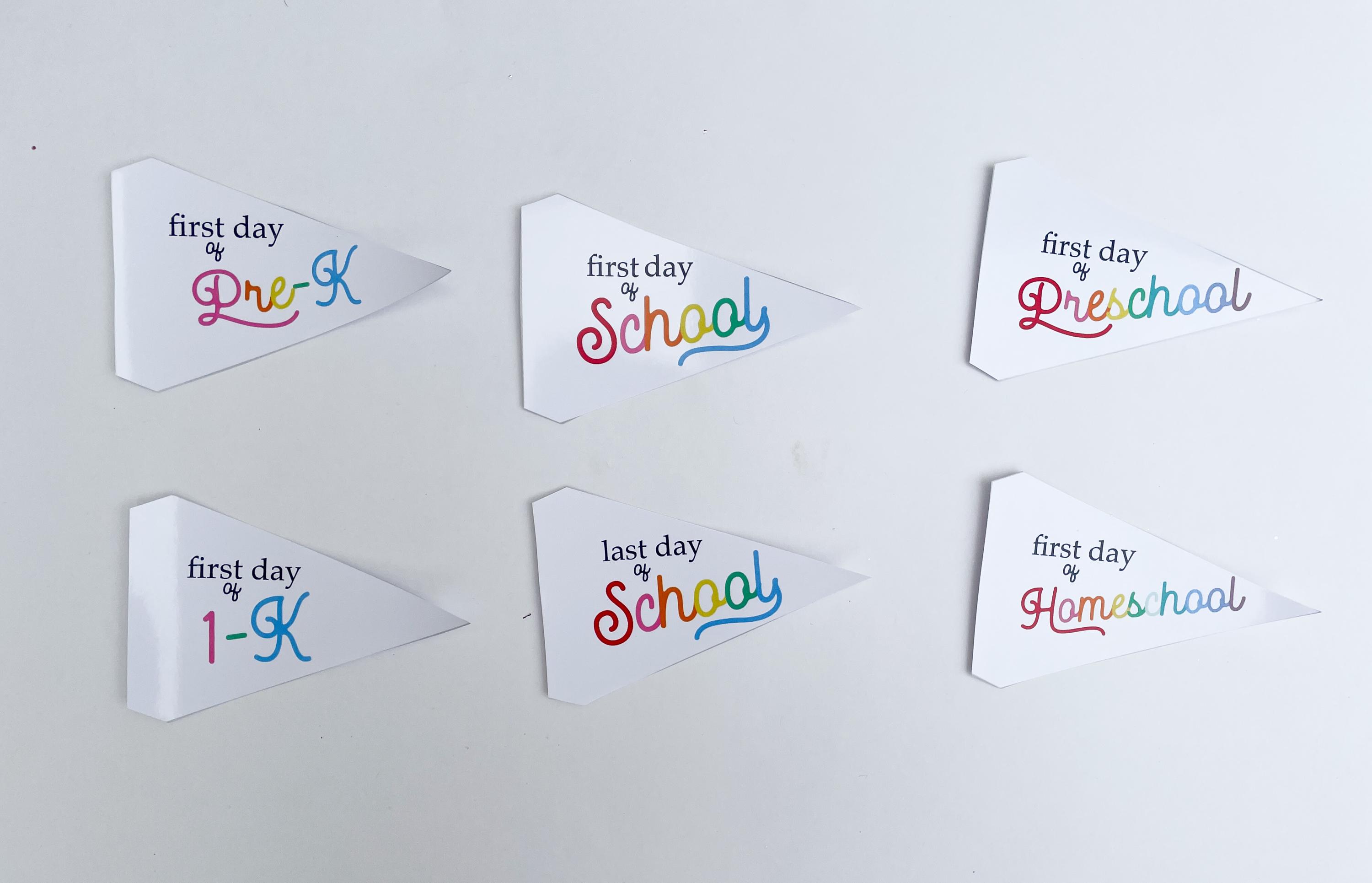 First/last Day of School Pennant Flag: Prek-12 Photo Prop - Etsy