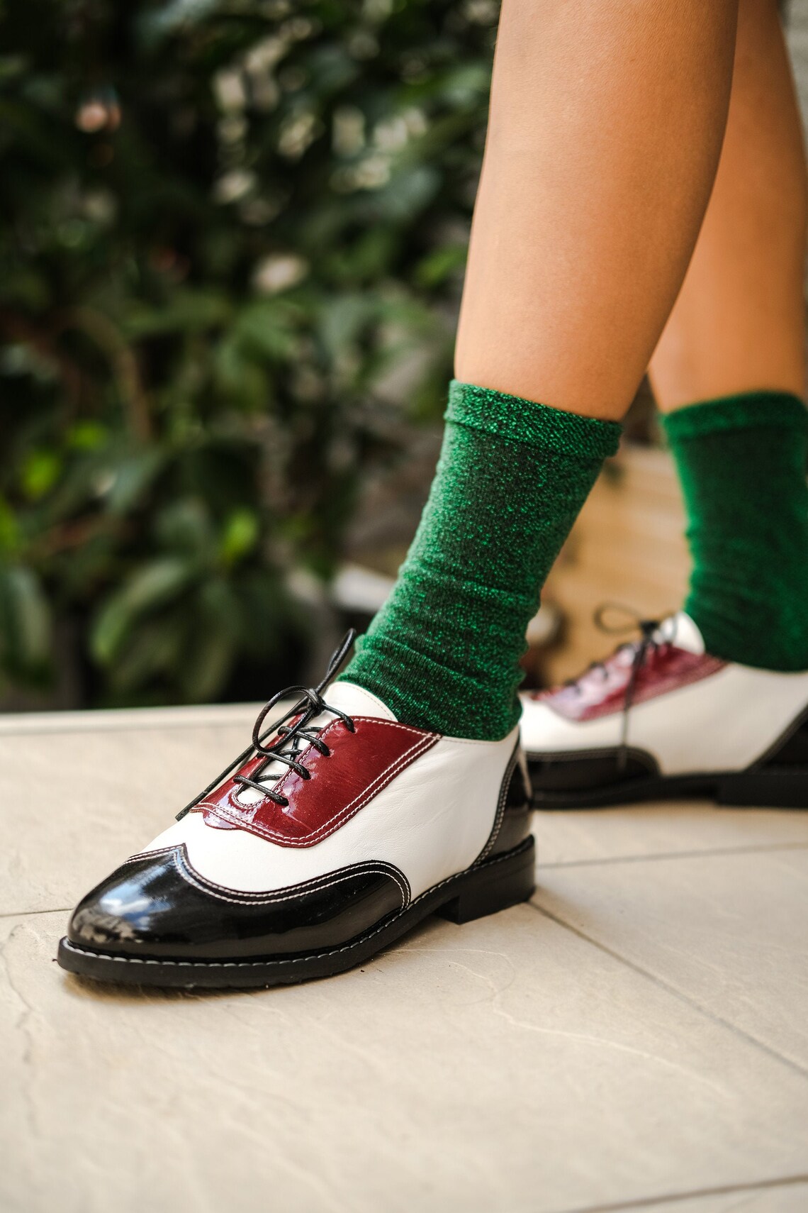 3 Color Handmade Oxford Custom Made Shoes Women Leather - Etsy