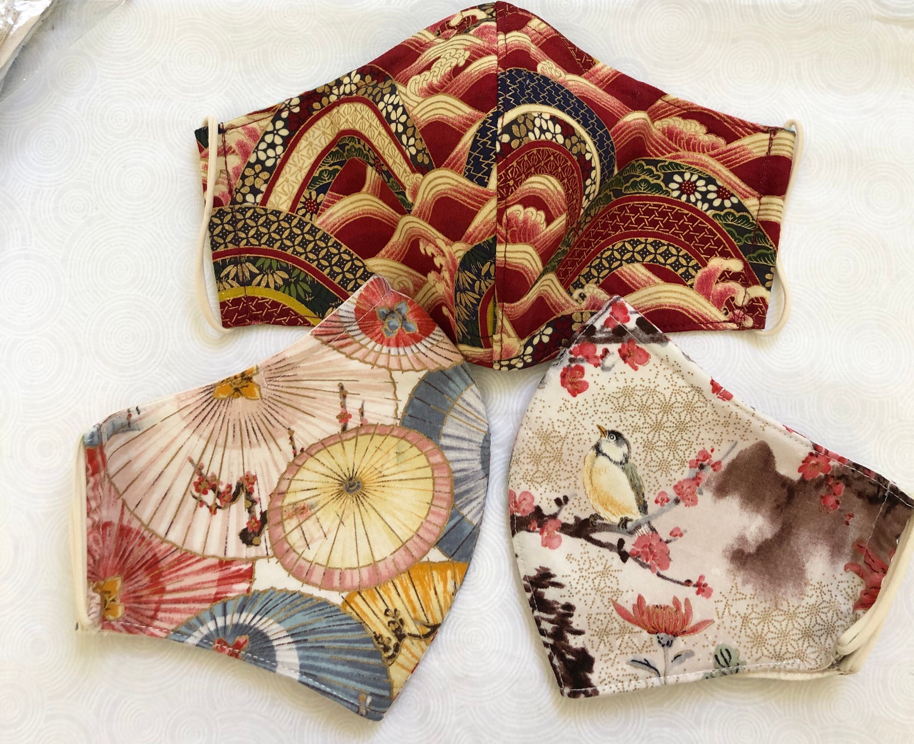New Patterns Added!! Asian Art Face Masks - Etsy