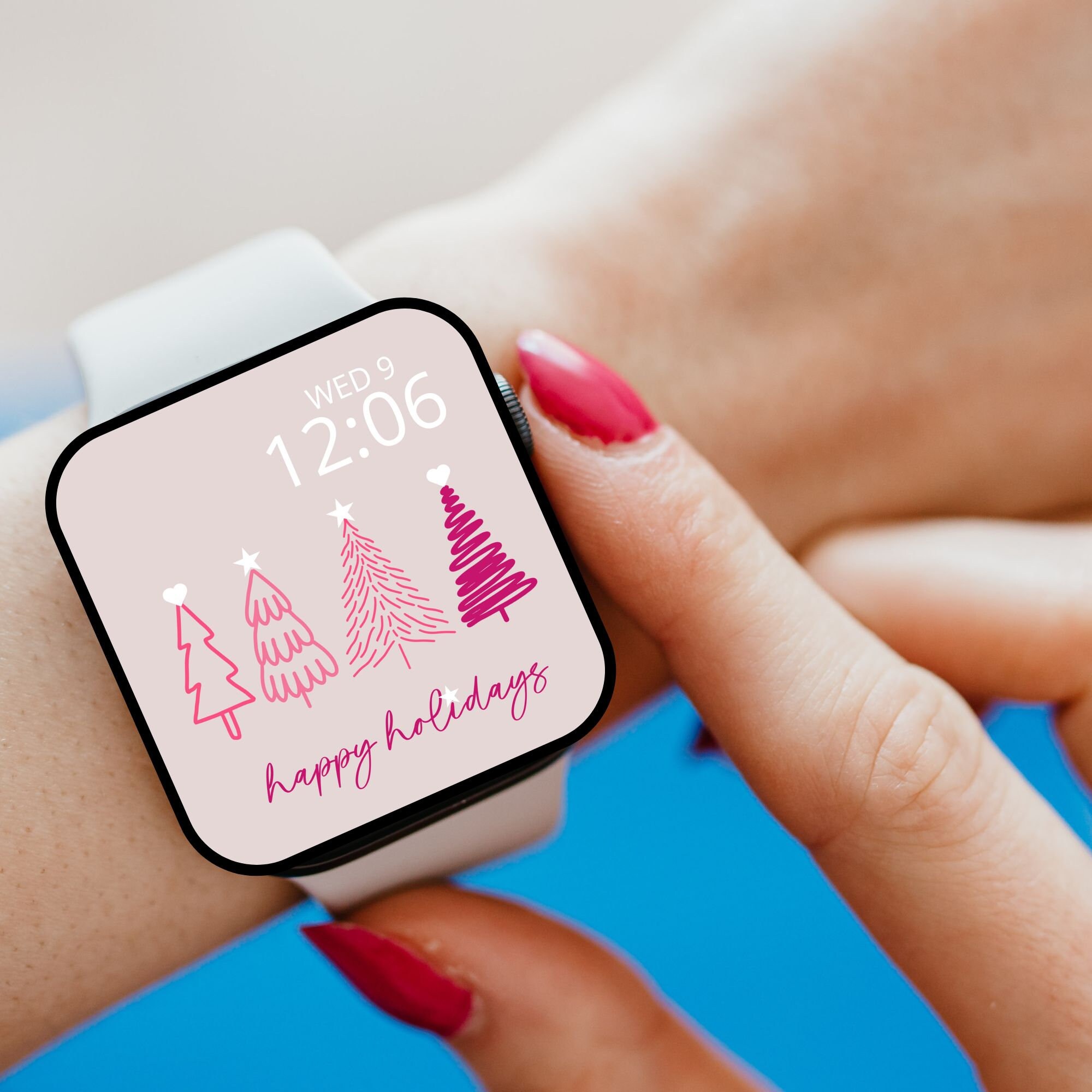 Winter Watch Face Apple Watch Wallpaper Christmas - Etsy