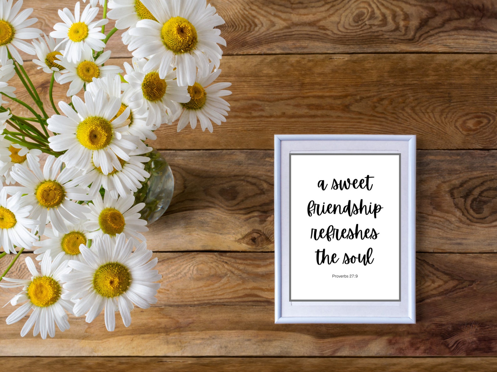 Bible Verse Printable, A Sweet Friendship Refreshes the Soul, Proverbs ...