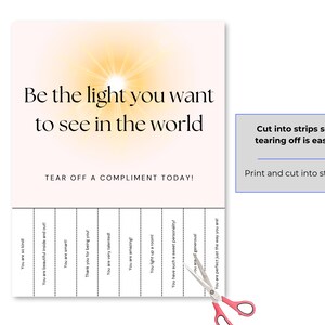 Tear off Compliments, School Counselor, Positivity, Compliments Cards ...