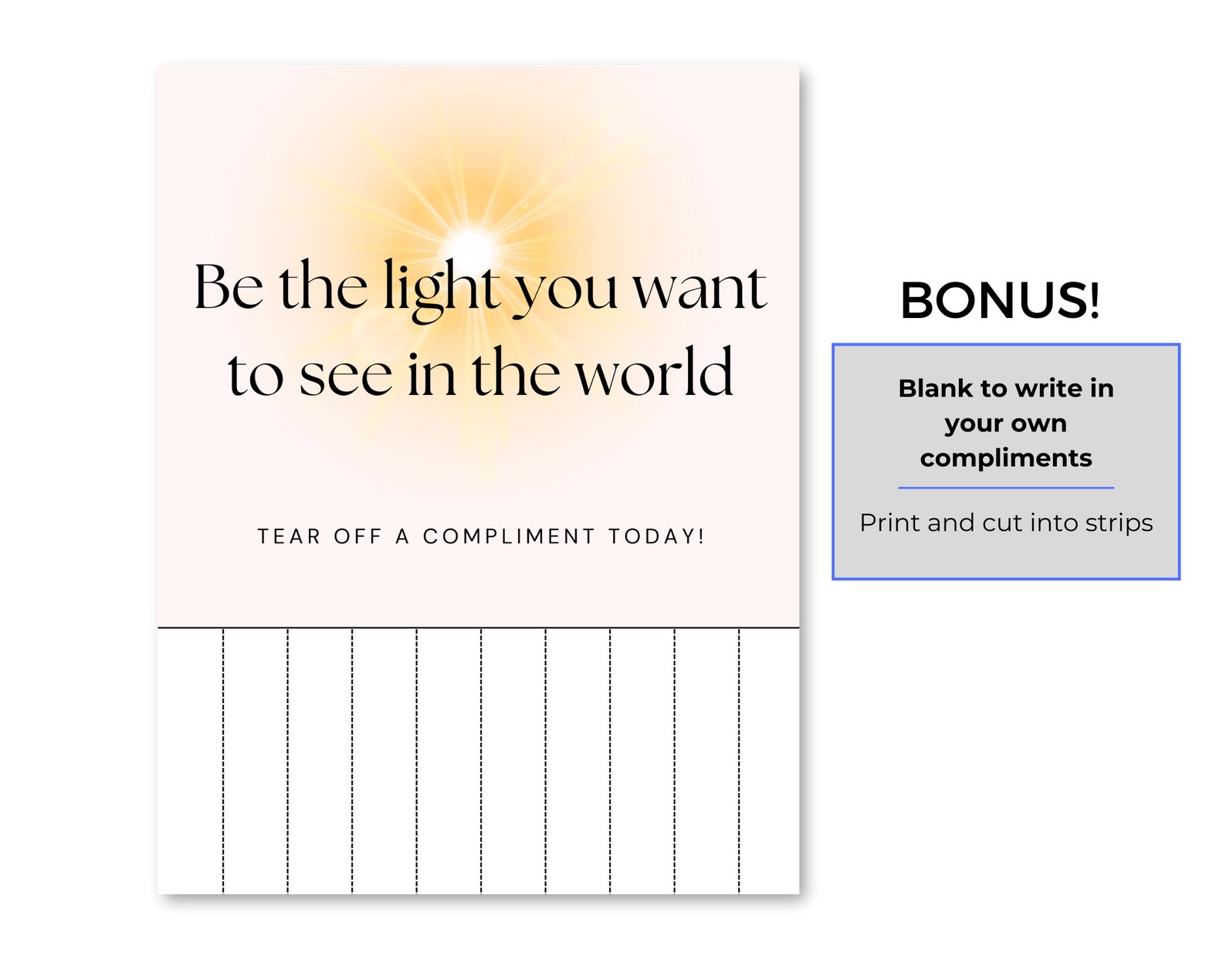 Tear off Compliments, School Counselor, Positivity, Compliments Cards ...