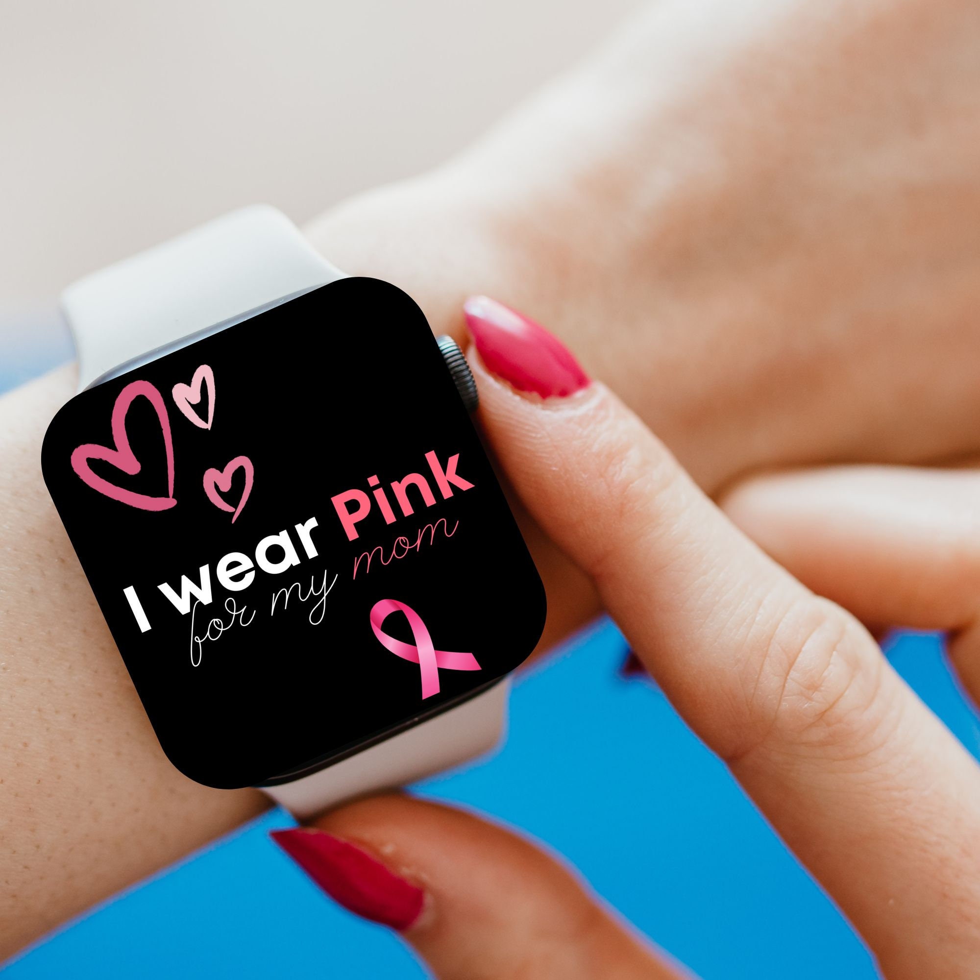 Apple Watch Wallpaper Breast Cancer Awareness, Apple Watch Face, I Wear ...