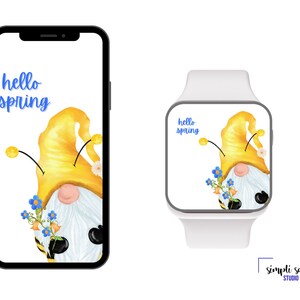 iPhone Spring Gnome Wallpaper - Etsy